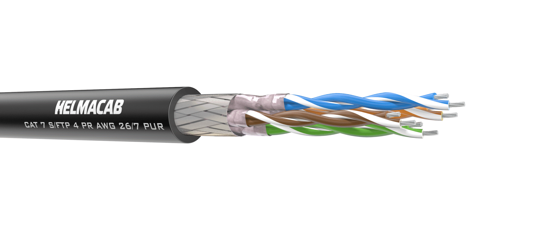 CAT 7 S/FTP 4 PR AWG 26/7 PUR - Helmacab